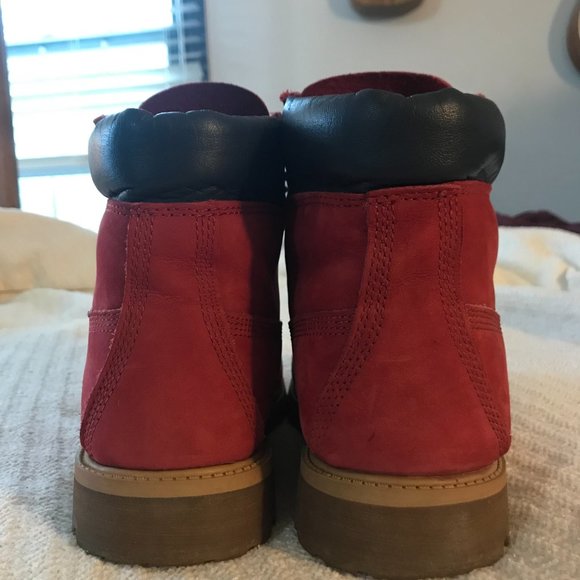 Timberland | Shoes | Red Timberland 6 Waterproof Boots | Poshmark